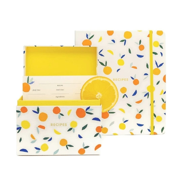kate spade | Other | Kate Spade Citrus Twist Recipe Cards 4 Cards ...